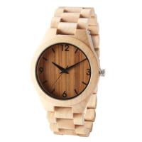 China RoHS waterproof wood watch Anniversary Gift Engraved wrist watch for sale
