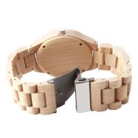 China RoHS waterproof wood watch Anniversary Gift Engraved wrist watch for sale