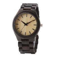 China BSCI Wooden Wrist Watch Lightweight Wooden Strap Men Sport Watch for sale