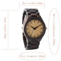 China BSCI Wooden Wrist Watch Lightweight Wooden Strap Men Sport Watch for sale