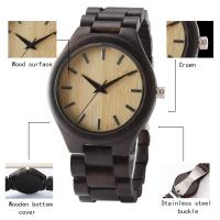 China BSCI Wooden Wrist Watch Lightweight Wooden Strap Men Sport Watch for sale