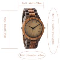 China Wood Watches Men's Nature Wooden Bamboo Quartz Wrist Watch Wooden Band Men Watches for sale