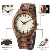 China Custom Logo Bamboo Wooden Watches High Durability For Lover Couple Valentine's Day for sale