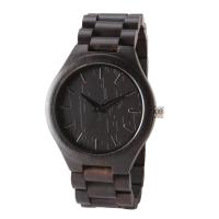 China Portable Bamboo Wrist Watch , Black Walnut Wood Quartz Movement Watch Handcrafted for sale