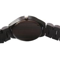 China Portable Bamboo Wrist Watch , Black Walnut Wood Quartz Movement Watch Handcrafted for sale