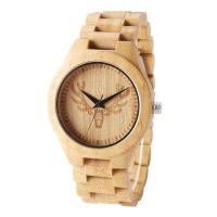 China Bamboo Wooden Quartz Watch Fashion Luxury Brand Analog One Year Warranty for sale