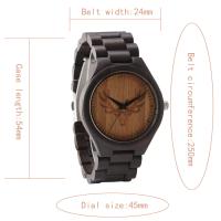 China Luxury Quartz Movement Bamboo Wooden Watch Water Resistant For Women / Men for sale