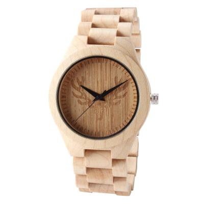China Minimalist Simple Wooden Quartz Watch  Lightweight For Lovers Couple Men Women for sale