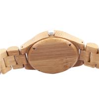 China Natural Wooden Quartz Watch , Auto Date Miyota Quartz Watch Portable Handcrafted for sale