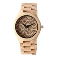 China Handcrafted Wrist Wooden Quartz Movement Watch Custom Logo High Durability For Gift for sale