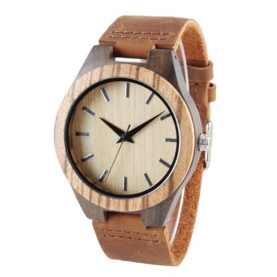 China Natural Rosewood Wooden Quartz Watch Hand Craft Mineral Glass Long Lifespan for sale