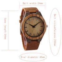 China Natural Rosewood Wooden Quartz Watch Hand Craft Mineral Glass Long Lifespan for sale