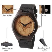 China Water Proof Unisex Wooden Quartz Watch Multi Functional Mineral Glass Most Accurate for sale