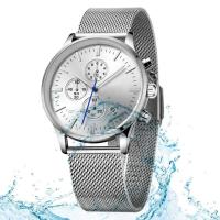 China Waterproof Alloy Quartz Watch Genuine Leather Strap With CE/ROHS/BSCI Certification for sale