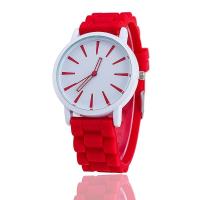 China Unisex Luxury Wrist Silicone Band Alloy Case Watch 30 Meter Waterproof for sale