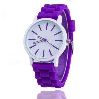 China Unisex Luxury Wrist Silicone Band Alloy Case Watch 30 Meter Waterproof for sale