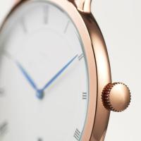 China 316L Stainless Steel Back Japan Quartz Watch Simple Design for sale