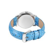 China 3ATM Blue Custom Full Diamond Women Watch for sale