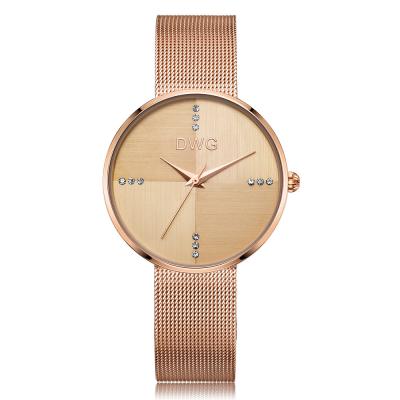 China Japan Movt Quartz Stainless Steel Back Ladies Wrist Watch Water Resistant for sale