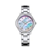 China Womens Fashion Diamond Watch Mother Of Pearl Face Style for sale