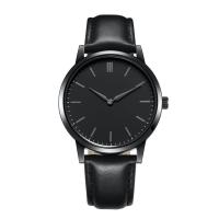 China Mens Quartz Watch 5m Water Resistant Black Color for sale