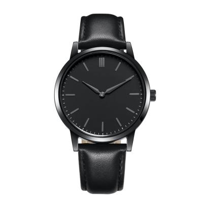 China Mens Quartz Watch 5m Water Resistant Black Color for sale