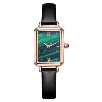 China Rectangle Custom Design Fashion Ladies Watch Rose Gold Plating for sale