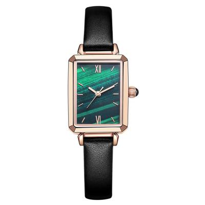 China Rectangle Custom Design Fashion Ladies Watch Rose Gold Plating for sale