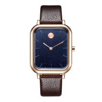China Alloy case watches unisex quartz watch leather strap brand your logo for sale