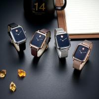 China Alloy case watches unisex quartz watch leather strap brand your logo for sale
