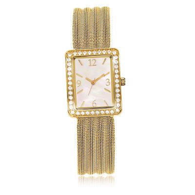 China IP plating 3ATM Waterproof Square Quartz Watch BSCI for sale