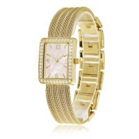 China IP plating 3ATM Waterproof Square Quartz Watch BSCI for sale