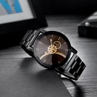 China BSCI Analog Quartz Mens Watch Brass Dial 30m Waterproof for sale