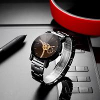 China BSCI Analog Quartz Mens Watch Brass Dial 30m Waterproof for sale