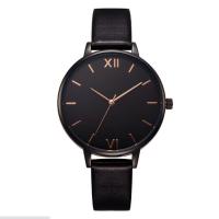 China 3ATM Waterproof Alloy Quartz Watch Small Size Genuine Leather Strap Watch for sale