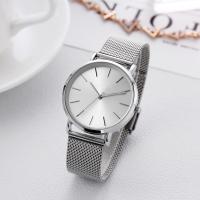 China Mesh Stainless Steel Band Waterproof Women Luxury Watch With Sunray Dial for sale