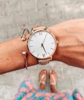 China 3 Atm Water Rating Quartz Ladies Wrist Watches With Thin Casual Strap for sale