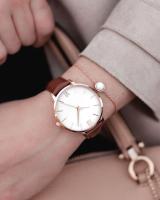 China 3 Atm Water Rating Quartz Ladies Wrist Watches With Thin Casual Strap for sale