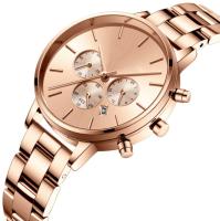 China Sport Alloy Quartz Watch Ladies Steel Solid Band Minimalist Waterproof Watch for sale