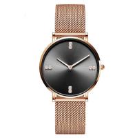 China Womens Fashion Watch Rose Gold Stainless Steel Quartz Watch for sale
