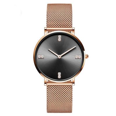 China Womens Fashion Watch Rose Gold Stainless Steel Quartz Watch for sale
