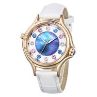China Mother Of Peral Shell Face Alloy Quartz Watch 30 Meter Water Resistant Watch for sale