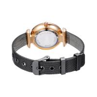China PVD Plated All Black Fashion Lady Watch Mesh Band Alloy Quartz Watch For Women for sale