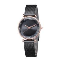 China PVD Plated All Black Fashion Lady Watch Mesh Band Alloy Quartz Watch For Women for sale
