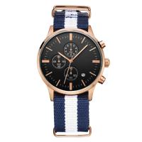 China Chronograph Function Mens Quartz Watch With NATO Strap 5 Atm Waterproof for sale