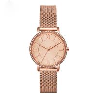China ODM OEM Logo Womens Fashion Watch Mesh Band IP Rose Gold Color for sale