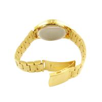 China Gold Quartz Japan Movt Brass Wrist Watch With Stainless Steel Clasp for sale
