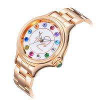 China Fashion Women Alloy Ladies Quartz Watches Luxury Rose Gold Waterproof for sale