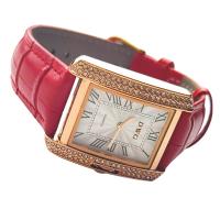China Square 30M Leather Strap Quartz Watch Minimalist Waterproof Watch for sale