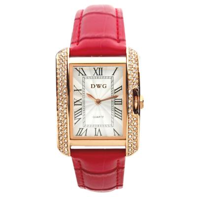 China Square 30M Leather Strap Quartz Watch Minimalist Waterproof Watch for sale